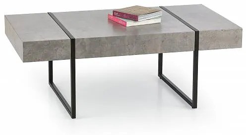 Konferenční stolek Tiffany, beton-černý
