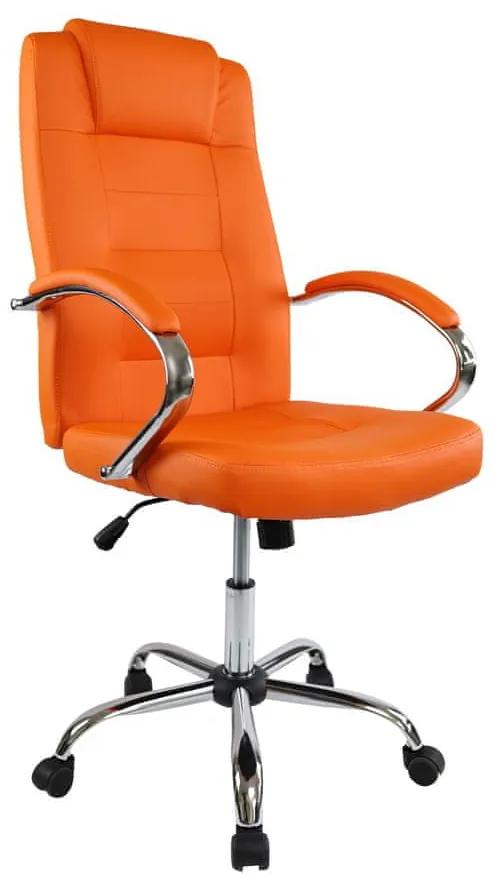 Dalenor Kancelářská židle Slash, syntetická kůže, oranžová