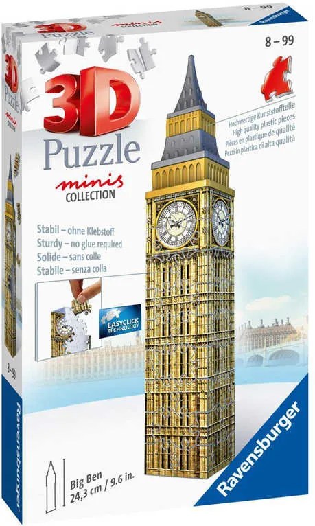 RAVENSBURGER Puzzle 3D Mini budova Big Ben 54 dílků plast 2411246