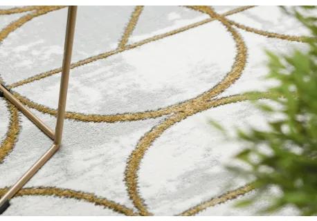 koberec EMERALD výhradní 1010 glamour, stylový kruhovýy krém / zlato velikost 200x290 cm | krásné koberce cz