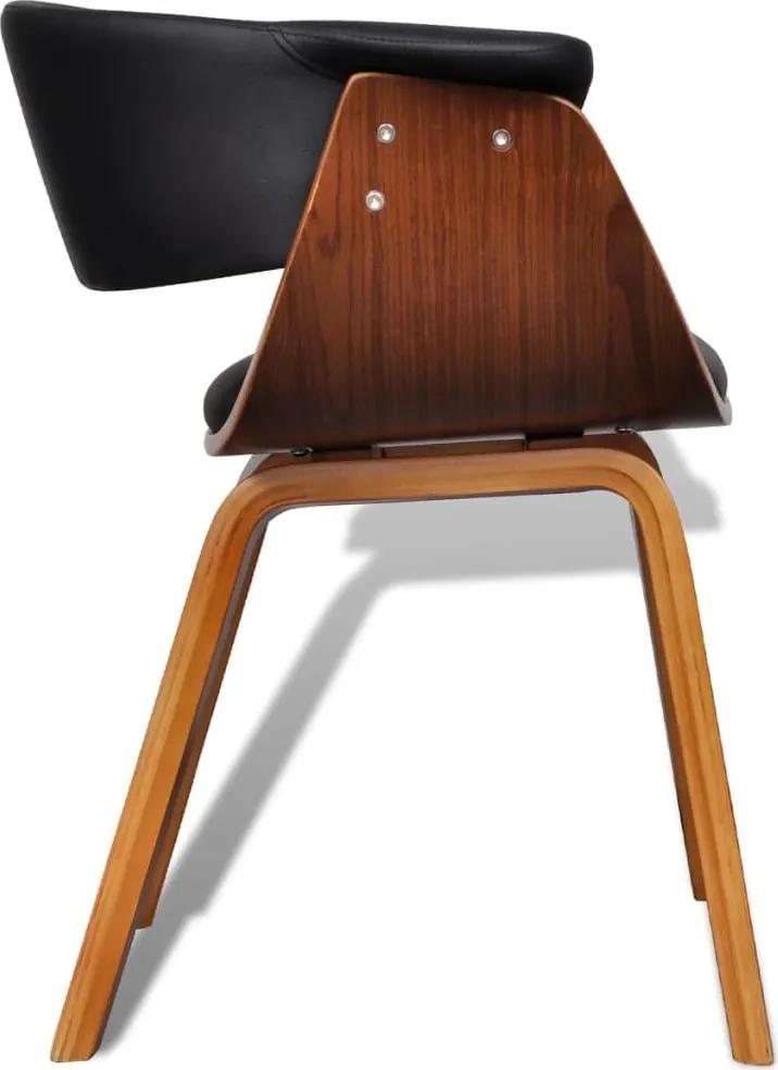 vidaXL Jídelní židle 2 ks ohýbané dřevo a textil [270546] Barva: krémová a světle hnědá