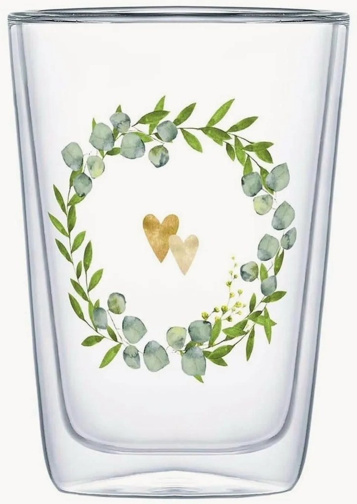 Šálek na latte macchiato Two Hearts