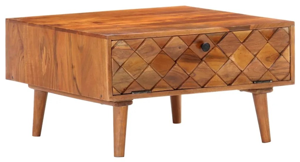Konferenční stolek 68 x 68 x 38 cm masivní akáciové dřevo - Default Title