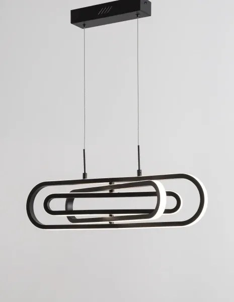 LED lustr Arte 64 černé