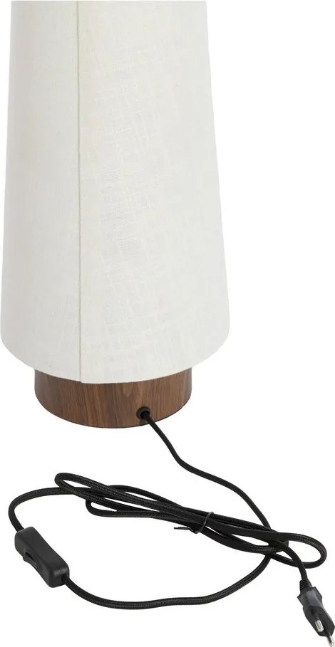 Krémová kovová stolní lampa s textilním stínidlem (výška 42 cm) Howie – Light & Living