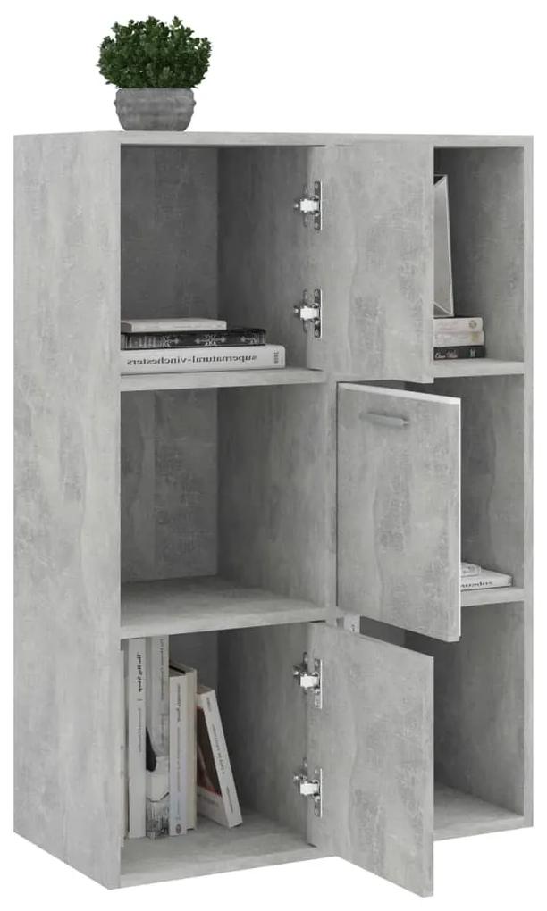 Úložná skříňka Shelby - dřevotříska - betonově šedá | 60x29,5x90 cm