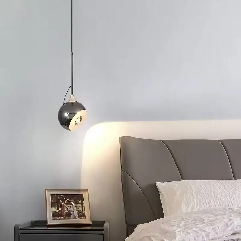 Toolight REA, LAMP LED G087-1CP BLACK CHROME, OSW-09704