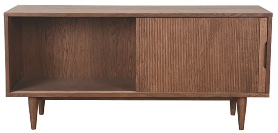 LABEL51 dřevěný příborník JULE tmavý 60x130 cm ME-70.033