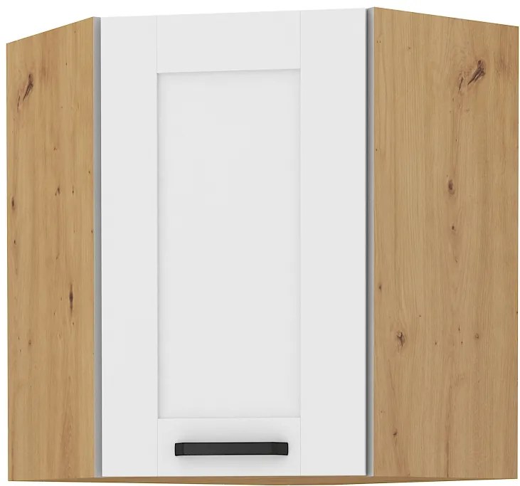 Kuchyňská skříňka LUNA 60x60 GN-72 1F (45°) korpus: dub artisan, barva dvířek: bílá