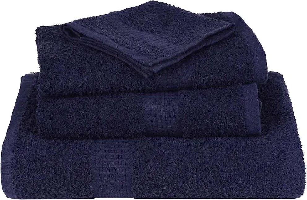 Ručníky FROGN 2 ks tmavě modré 100x150 cm 360 g/m² 136788