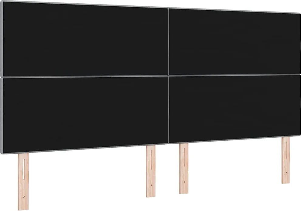 Výškově nastavitelné čelo postele Světle šedá 200 cm textil 3337860