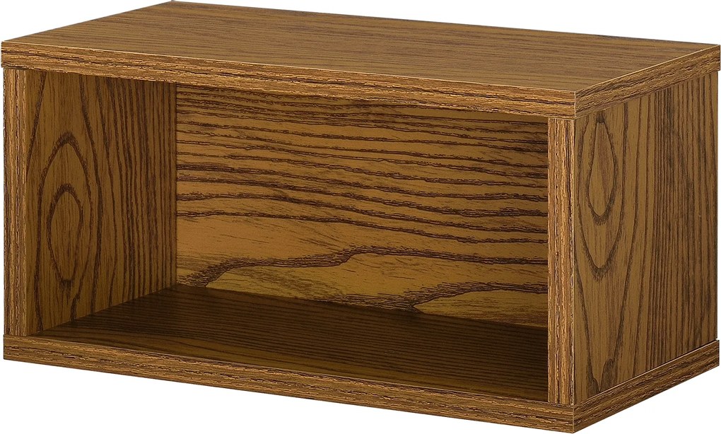 [en.casa]® Variabilní designový systém - skříňky / poličky - 30x15x15 cm - imitace ořechového dřeva