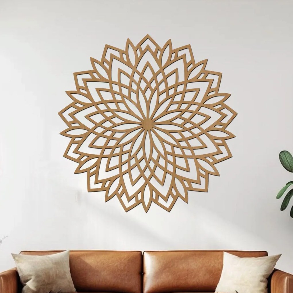 dřevo života Mandala DOBRÉ NÁLADY Zvolte rozměr (cm): 40x40, Zvolte barvu dekoru: Černá