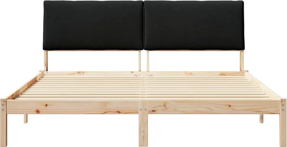 Rám postele Hnědo-černá 180 x 200 cm Masivní borovicové dřevo 3394365