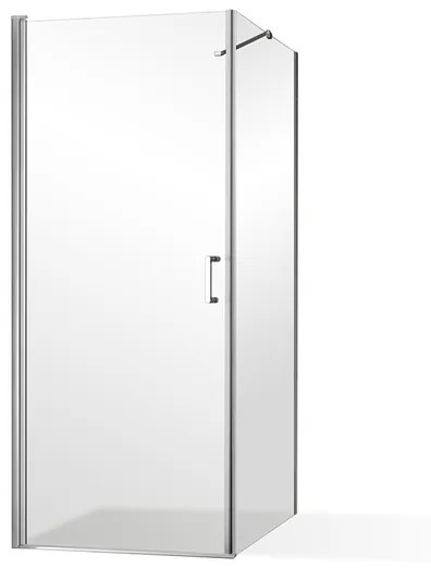 Otevírací jednokřídlé sprchové dveře OBCO1 s pevnou stěnou OBCB 100 cm 90 cm OBCO1-100_OBCB-90