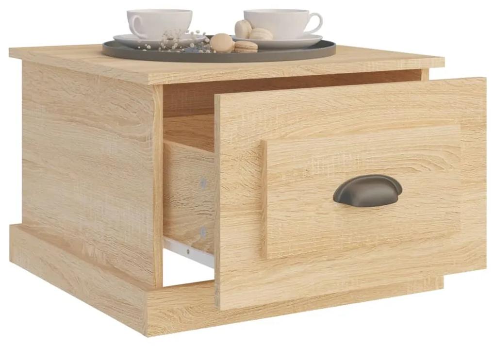 Konferenční stolek dub sonoma 50x50x35 cm kompozitní dřevo - Default Title
