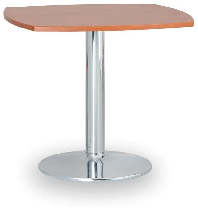 B2B Partner Konferenční stolek Zeus II, 660 x 600 mm, chromovaná podnož, deska calvados