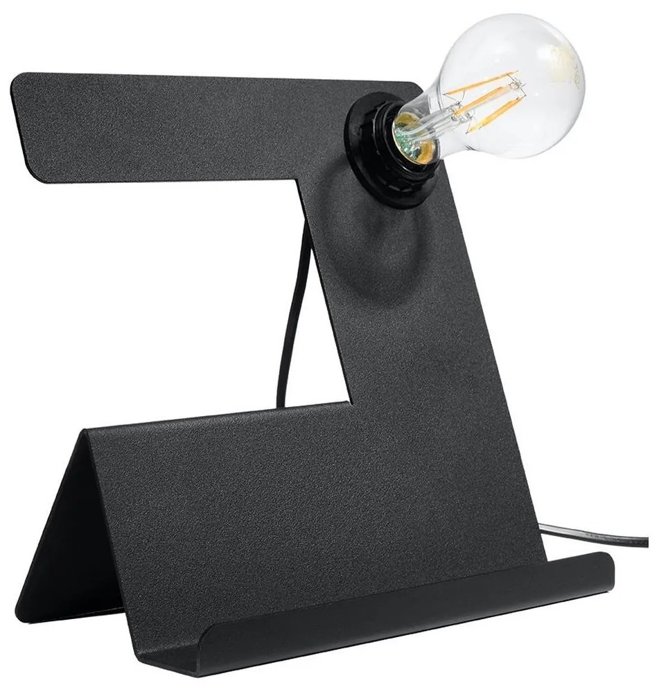 Sollux | Sollux SL.0669 - Stolní lampa INCLINE 1xE27/60W/230V černá | SLX0418