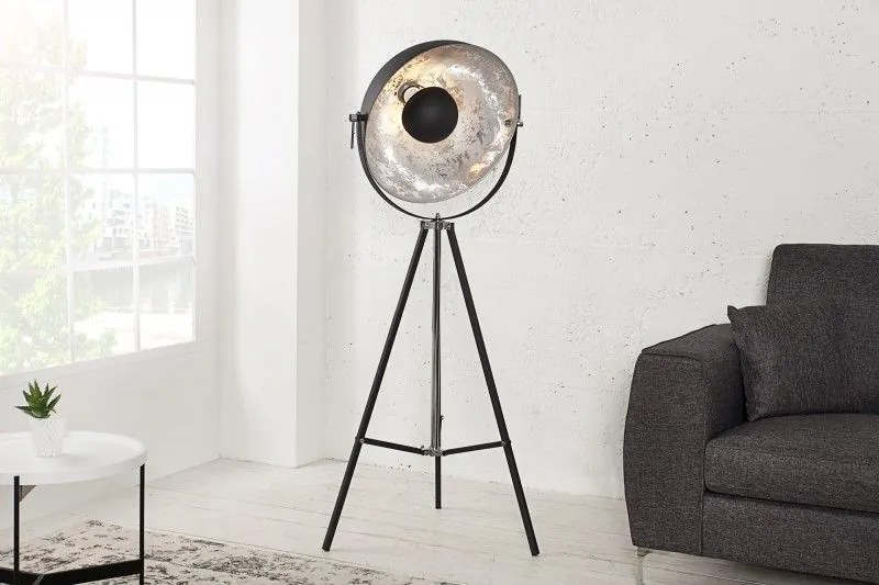 Deflee stojací lampa BIG STUDIO BLACK SILVER LAMSTJ36562 hliník, ocel  160x55 cm DF2035218