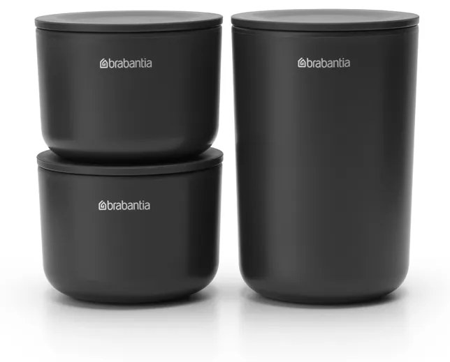 Brabantia RENEW Úložné boxy 3 ks - tmavě šedá