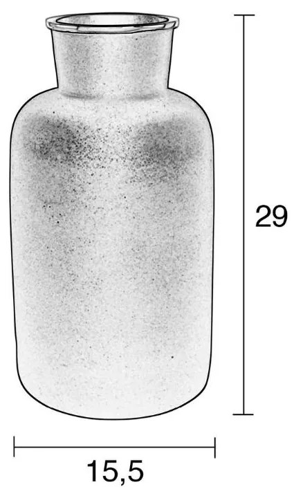 Černá váza ZUIVER FARMA 29 cm