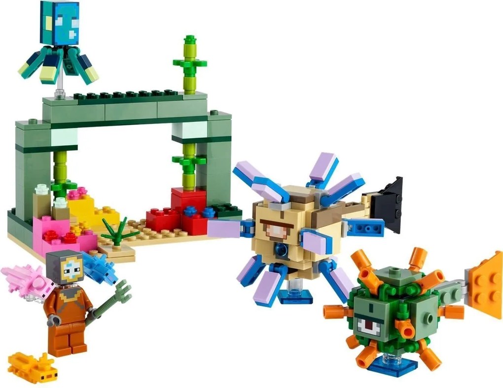 Lego stavebnice lego minecraft 21180 bitva se strážci