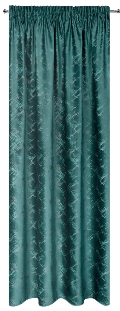 ZATEMŇOVACÍ ZÁVĚS NA PÁSCE ADRIA 140X270 CM TYRKYSOVÁ