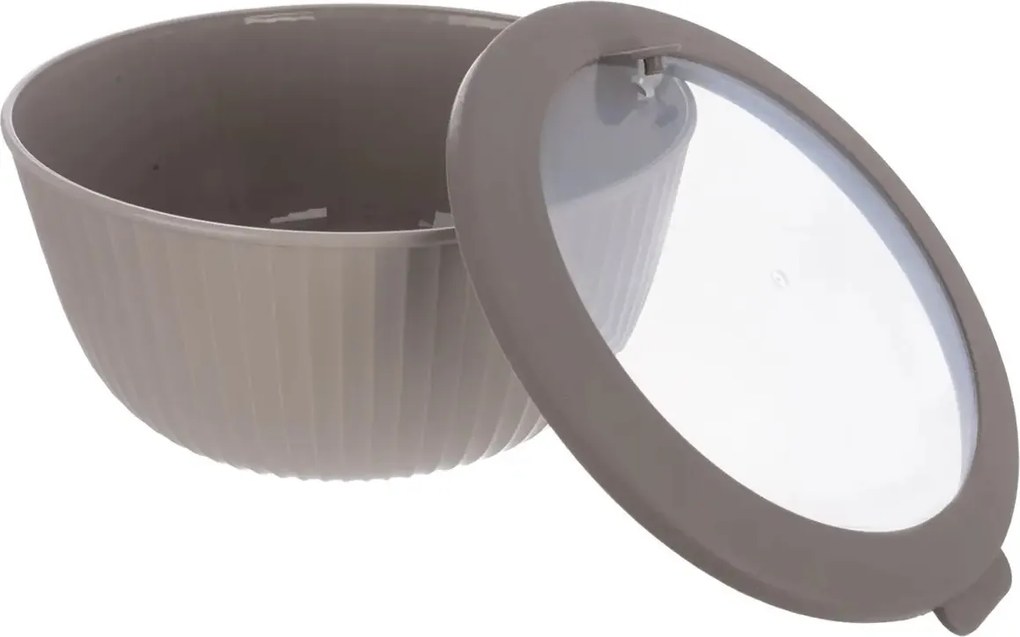 Orion Mísa / box s víkem DORA 4,2L, kulatá pr. 24,5 cm, sv. hnědá