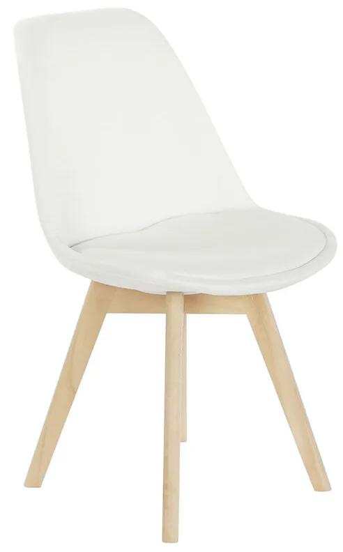 DKD Home Decor Bílá moderní židle 48 x 56 x 83 cm