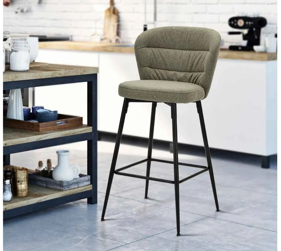Designová barová židle Bardolph zelená