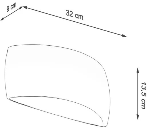 Sollux SL.1025 - Nástěnné svítidlo PONTIUS 1xG9/40W/230V lesklá bílá