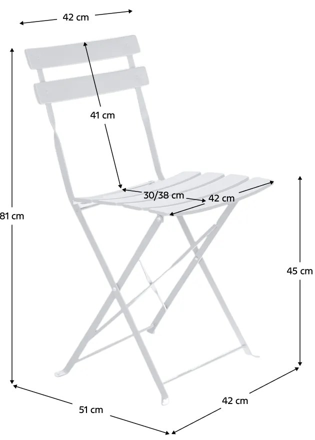 Kondela Zahradní set 1+2, bílá, ocel, OBAX