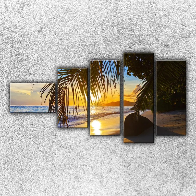 IMPAR Foto na plátno Palmová pláž 2 110x60 cm