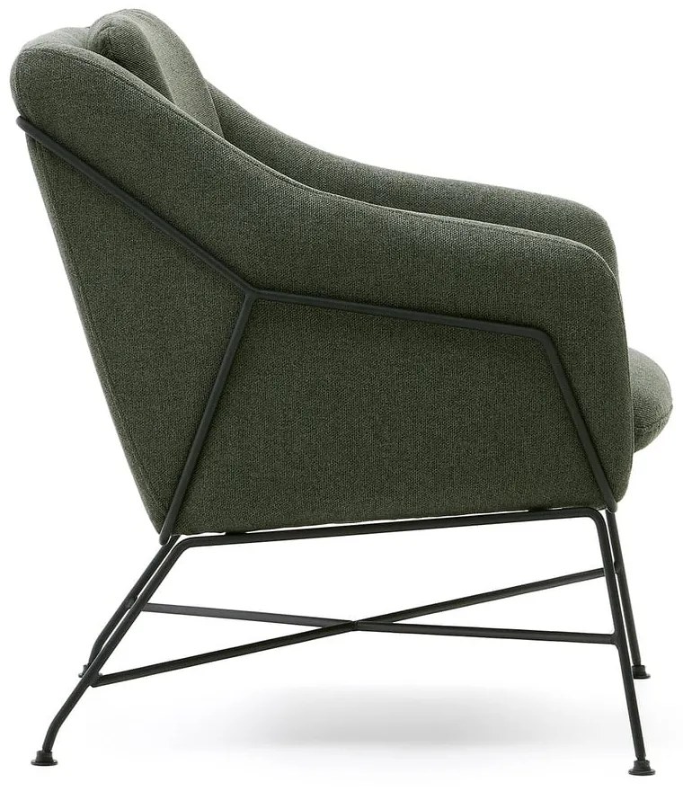 Zelené křeslo Brida – Kave Home