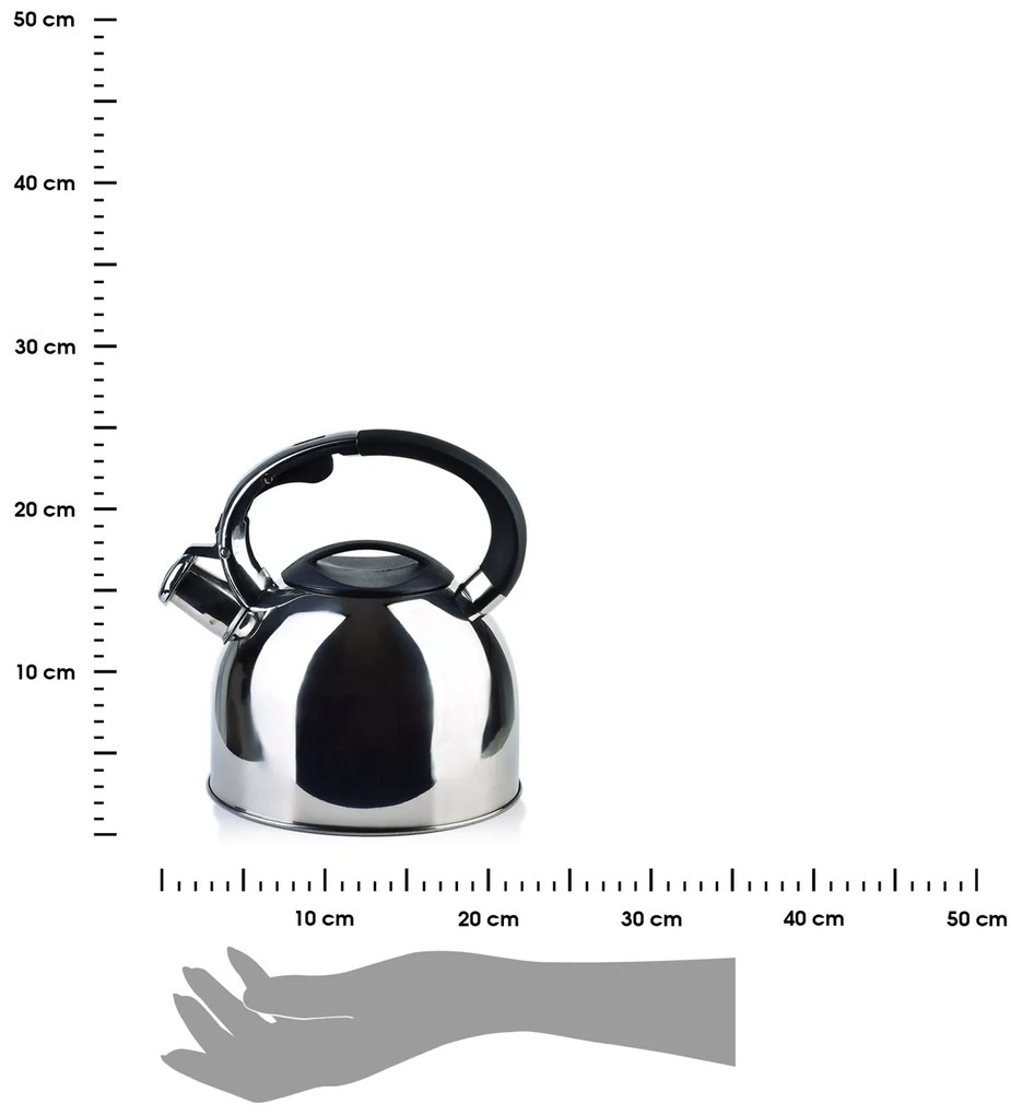 Kovová čajová konvice Sten Silver 2,5l