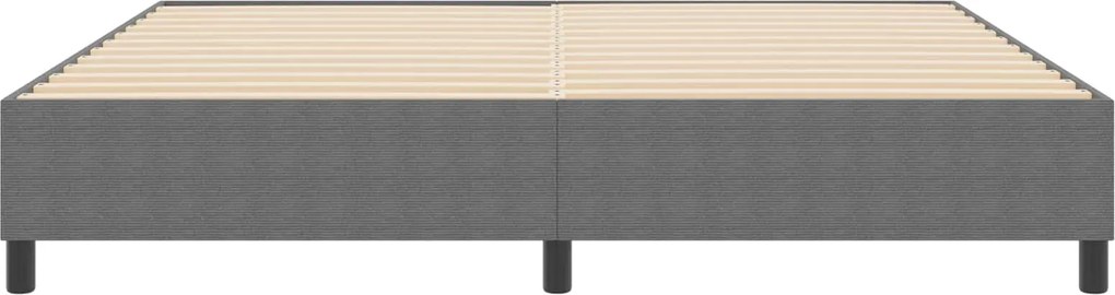 Rám platformy Světle šedá 200 x 200 cm Žebrovaná látka 3337427
