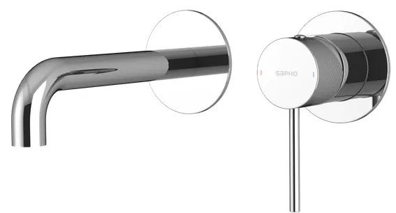 Sapho Sapho, ULTRASAN 2-prvková podomítková umyvadlová baterie, hubice 20cm, chrom, UT018V