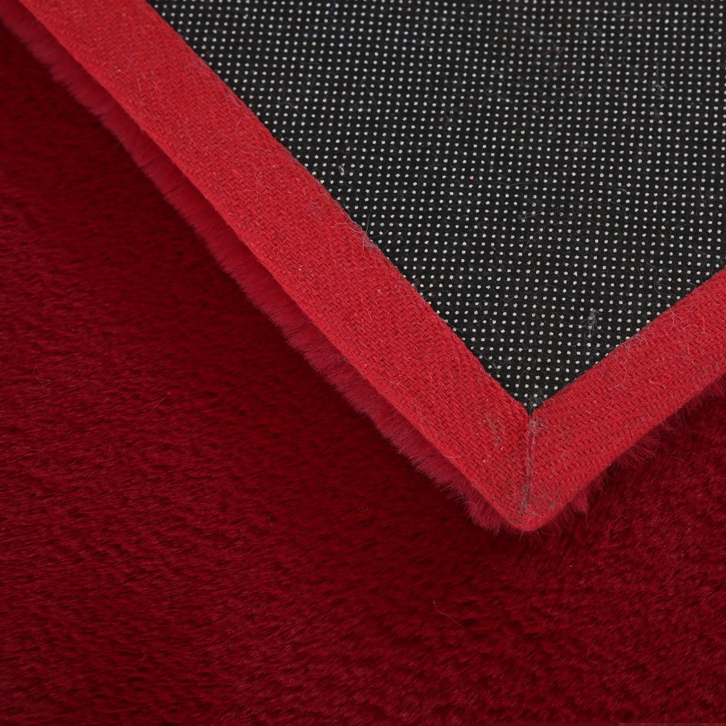 Ayyildiz, Kusový koberec Pouffy 5100 Red, 140x200, červená, obývací pokoj