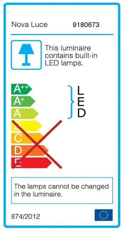 Nova Luce Nástěnné LED svítidlo ATOMO zlatý kov a akryl 3 x 2.4W 3000K