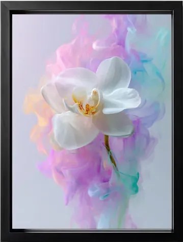Jemná aura - obraz - Orchidej v barevném kouři 51 - A3 – 297 × 420 mm - 249 Kč