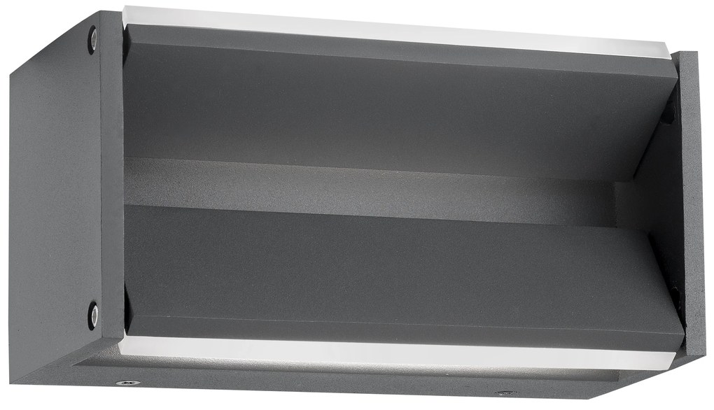 Nova Luce Svítidlo TWIN WALL GREY nástěnné, IP 54, 8 W  713122