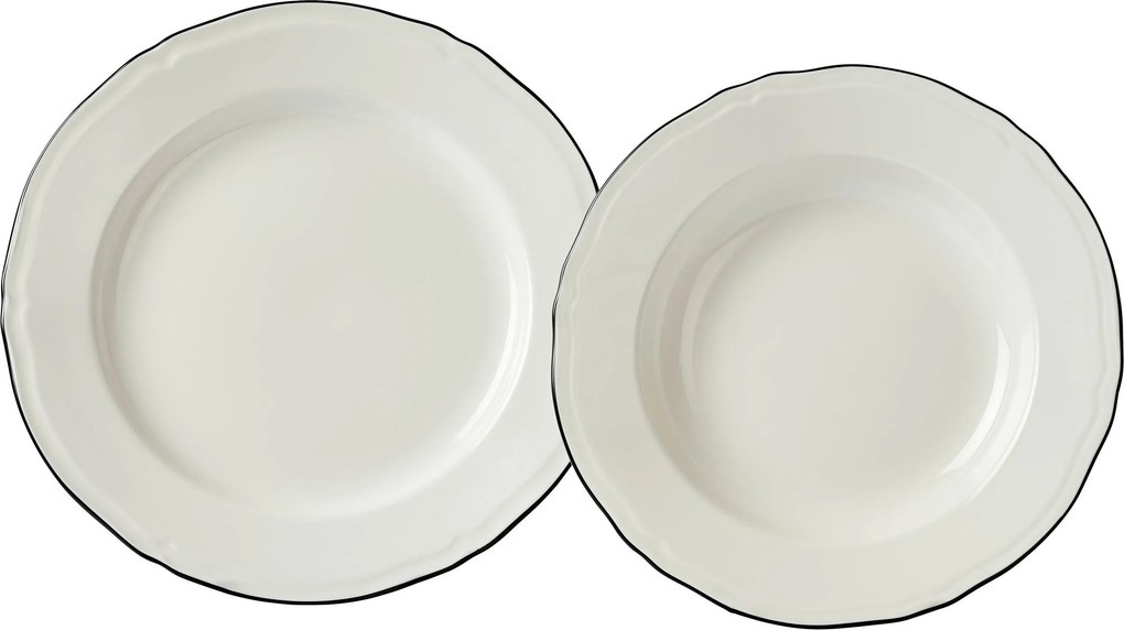XXXLutz JÍDELNÍ SOUPRAVA porcelán keramika Novel - Kolekce nádobí - 005653016102