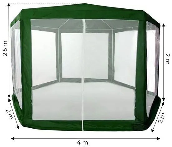 Bestent Zahradní altán 2x2x2m s moskevkou Green