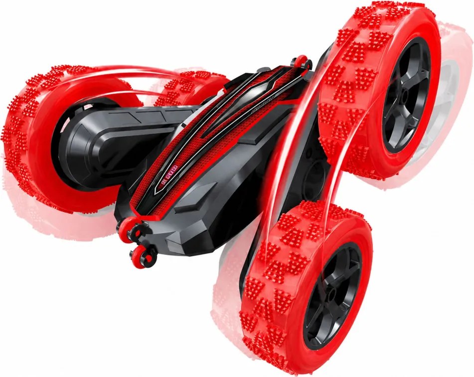 LEAN Toys Kaskadérské auto s dálkovým ovládáním RC pomocí gest 360°, červené