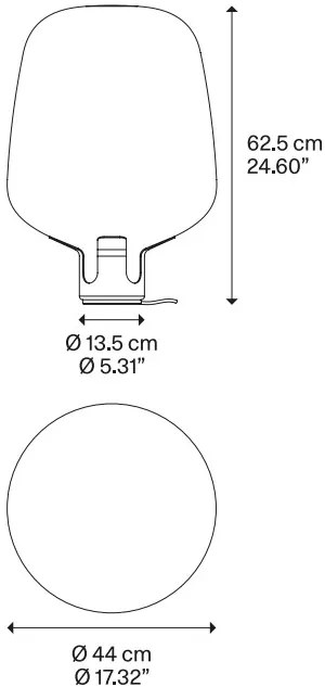Lodes Flar large, lampa z tyrkysového skla a champagne základny se stmívačem, 1x25W E27, výška 62,5cm