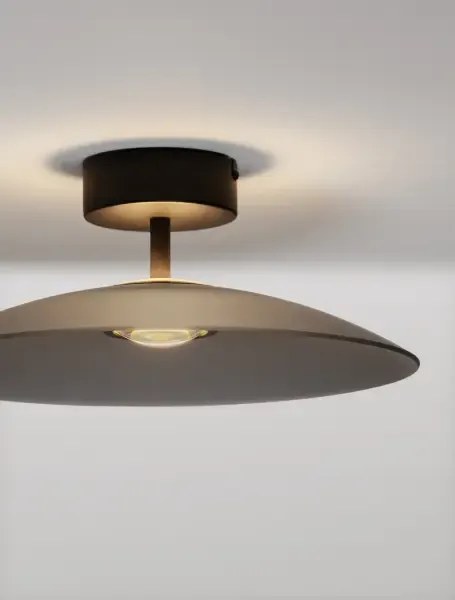 LED černo-kouřová designová stropní svítilna Polifemo