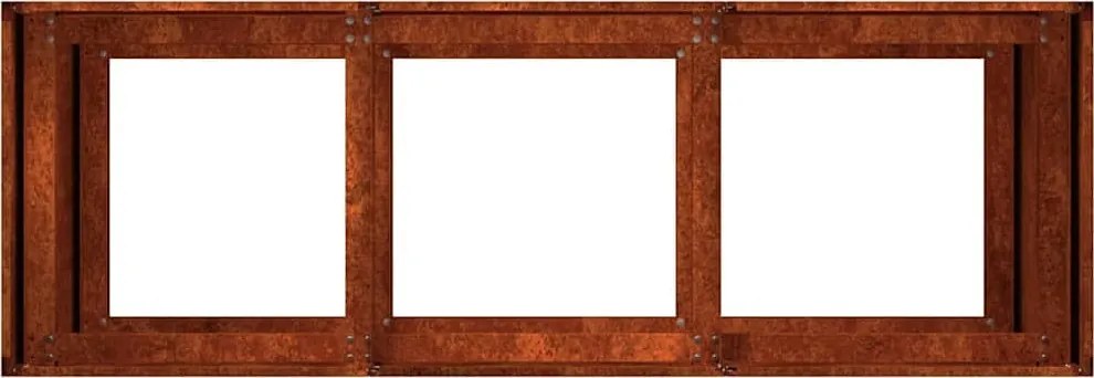 vidaXL Truhlík rezavá 120x40x80 cm [860721] Barva: antracitová