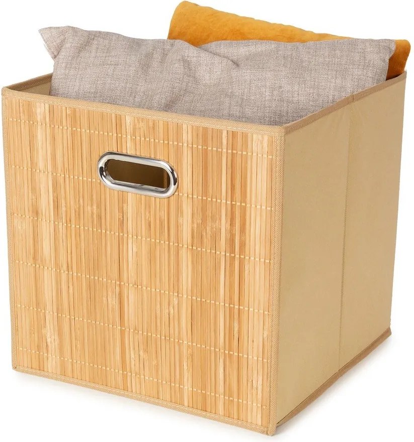 Bambusový košík do regálu 31x31x31 cm Anji – Compactor