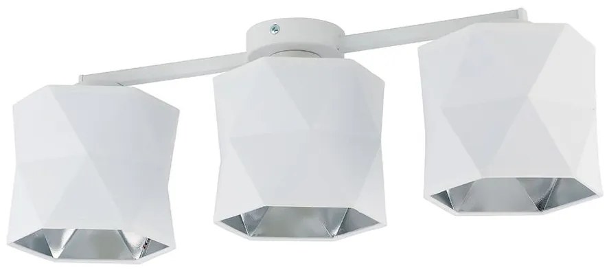 TK Lighting Přisazený lustr SIRO 3xE27/15W/230V bílá/stříbrná TK3247