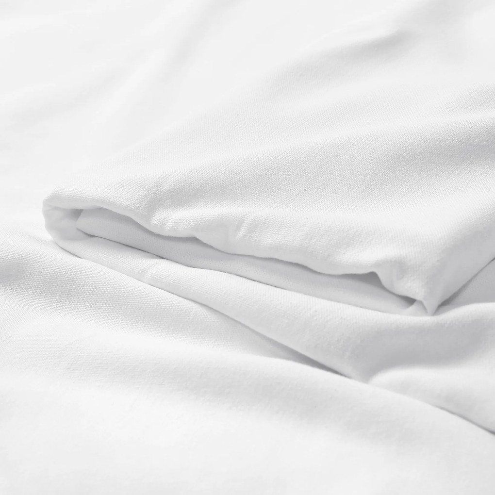 Goldea přírodní látka ze lněné směsi - bílá 300 cm